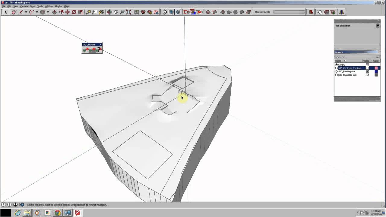 CutnFill Plugin for Sketchup - YouTube