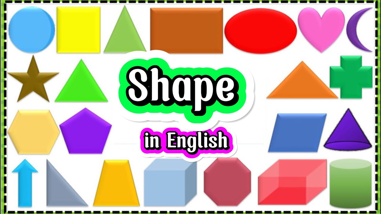 Shapes in English - Learn Engish Vocabulary - YouTube