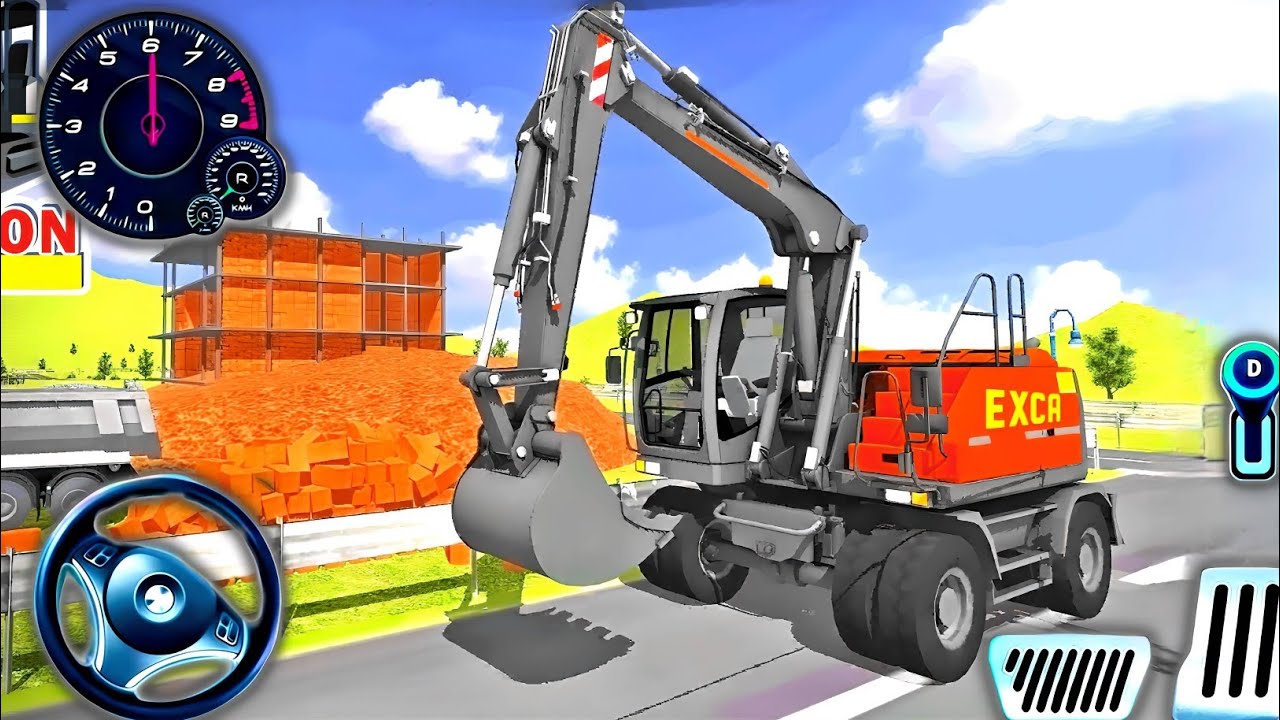City Construction Simulator 3D - Real Heavy Highway Builder Excavator ...