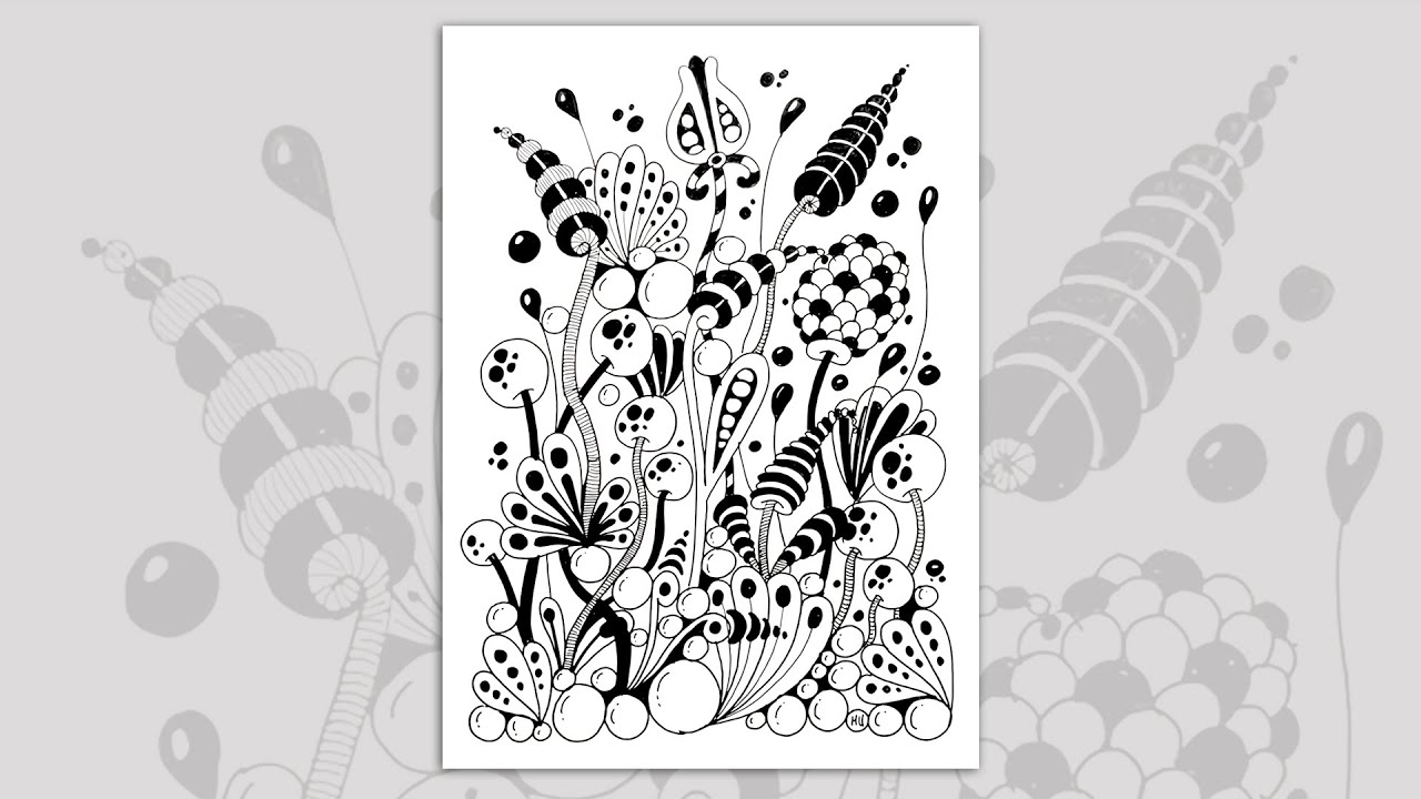 Zentangle inspired art tangle art for beginners tangle doodle - YouTube