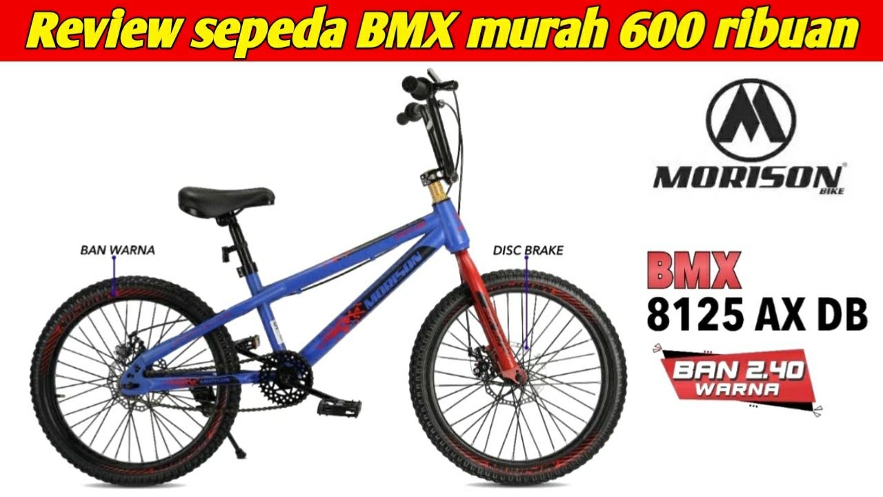 REVIEW SEPEDA BMX MURAH - MORISON 8125 AX - YouTube