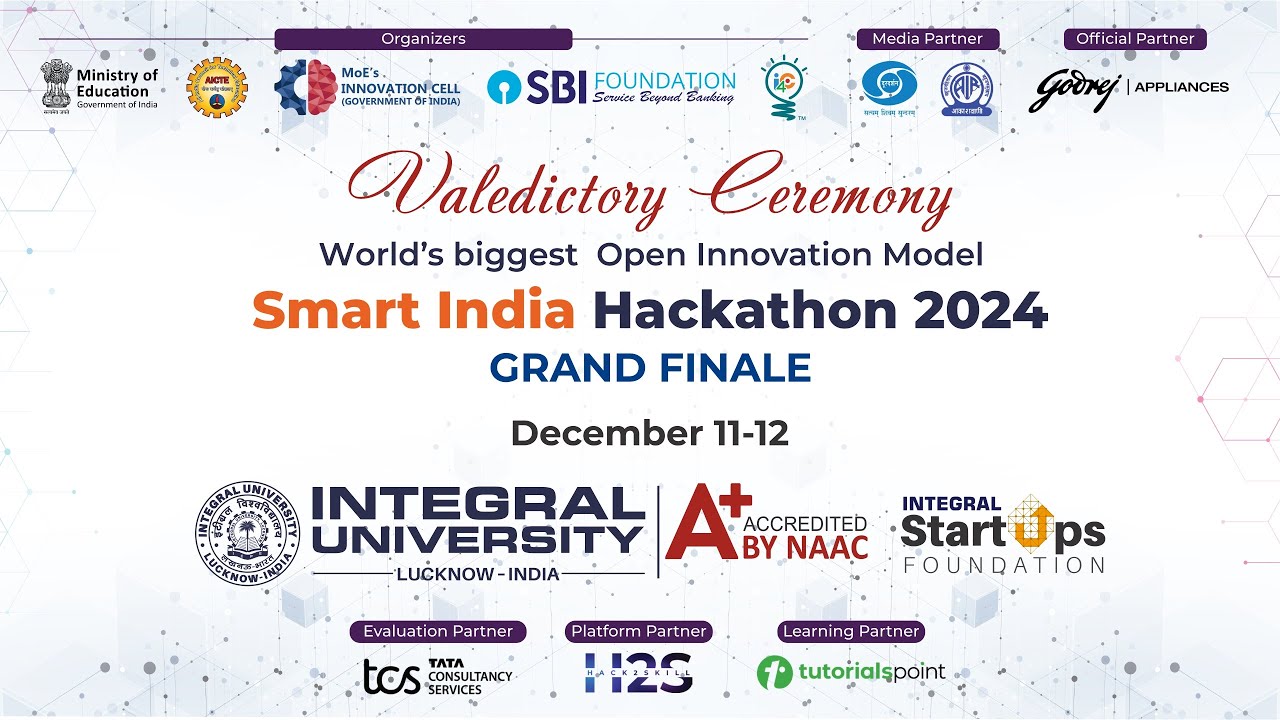 Valedictory Ceremony |Grand Finale 2024 |World's Biggest Open Innovation Model SMART INDIA ...