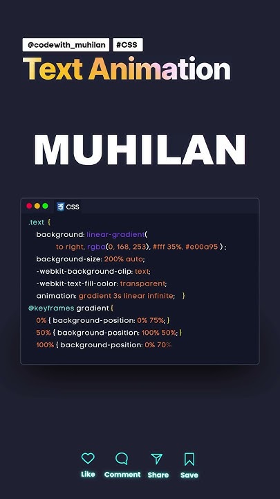 Unique Text Animation CSS 🤯🤯🤯 #webdevelopment #css #cssanimation - YouTube