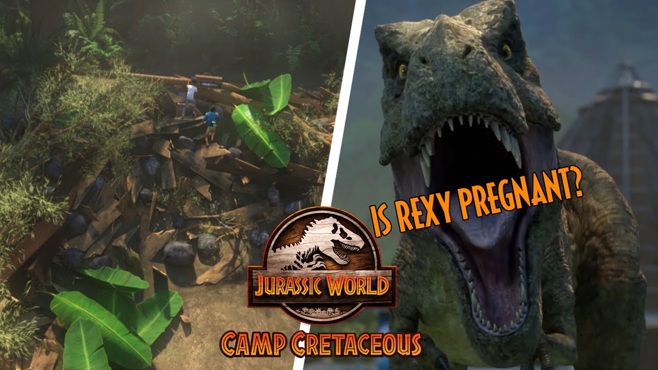 Why was REXY Building a NEST in Camp Cretaceous Season 2? Two T-Rex's ...