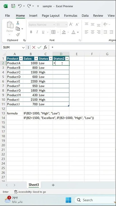 How to Use the IF Function in Excel | Categorize Data Automatically - YouTube