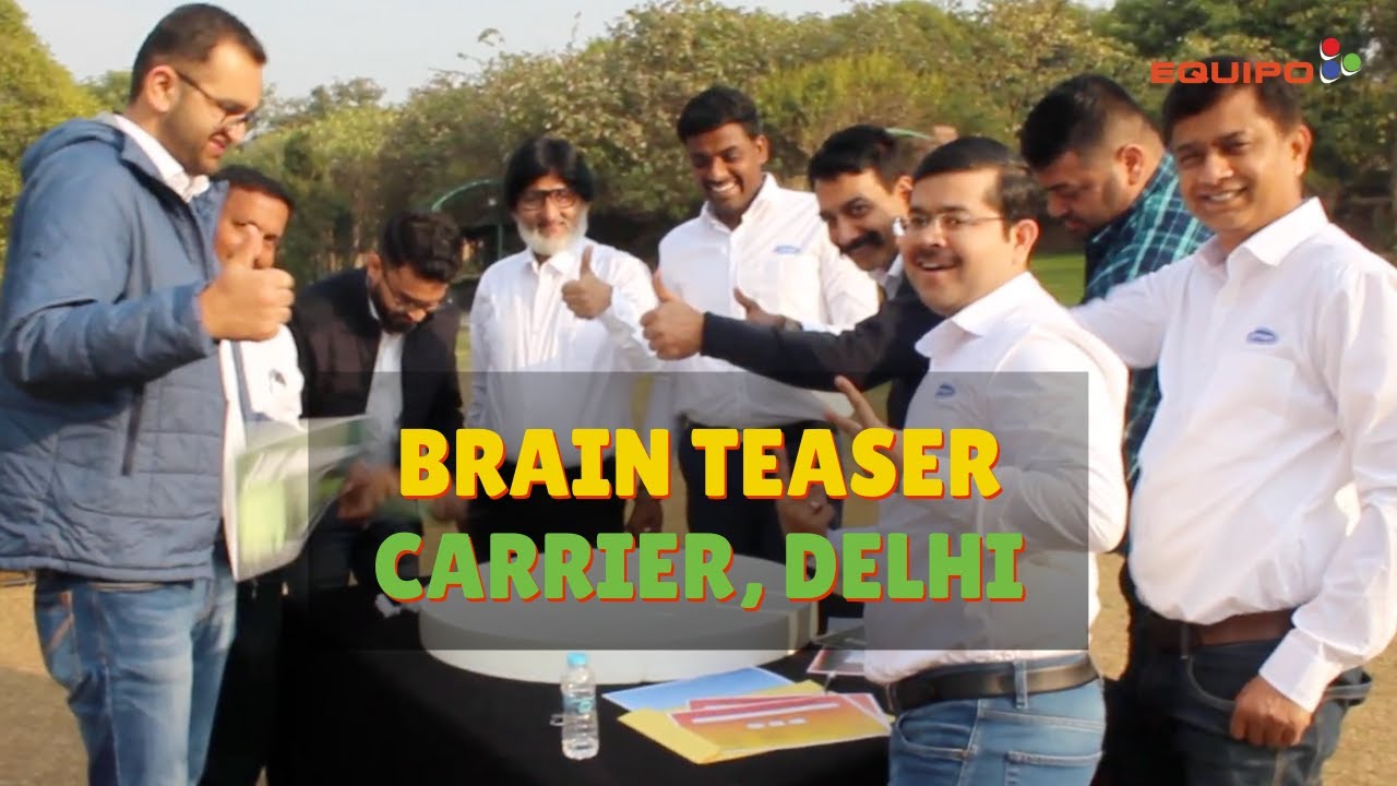 Equipo | Brain Teaser | Carrier | Delhi | Corporate Team Building Activities | India | UAE - YouTube