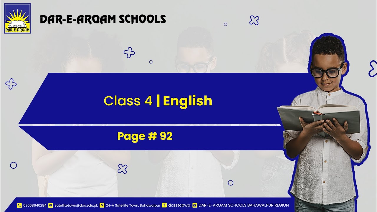 Class 4 English Page 92 YouTube class-4-english-page-92-youtube