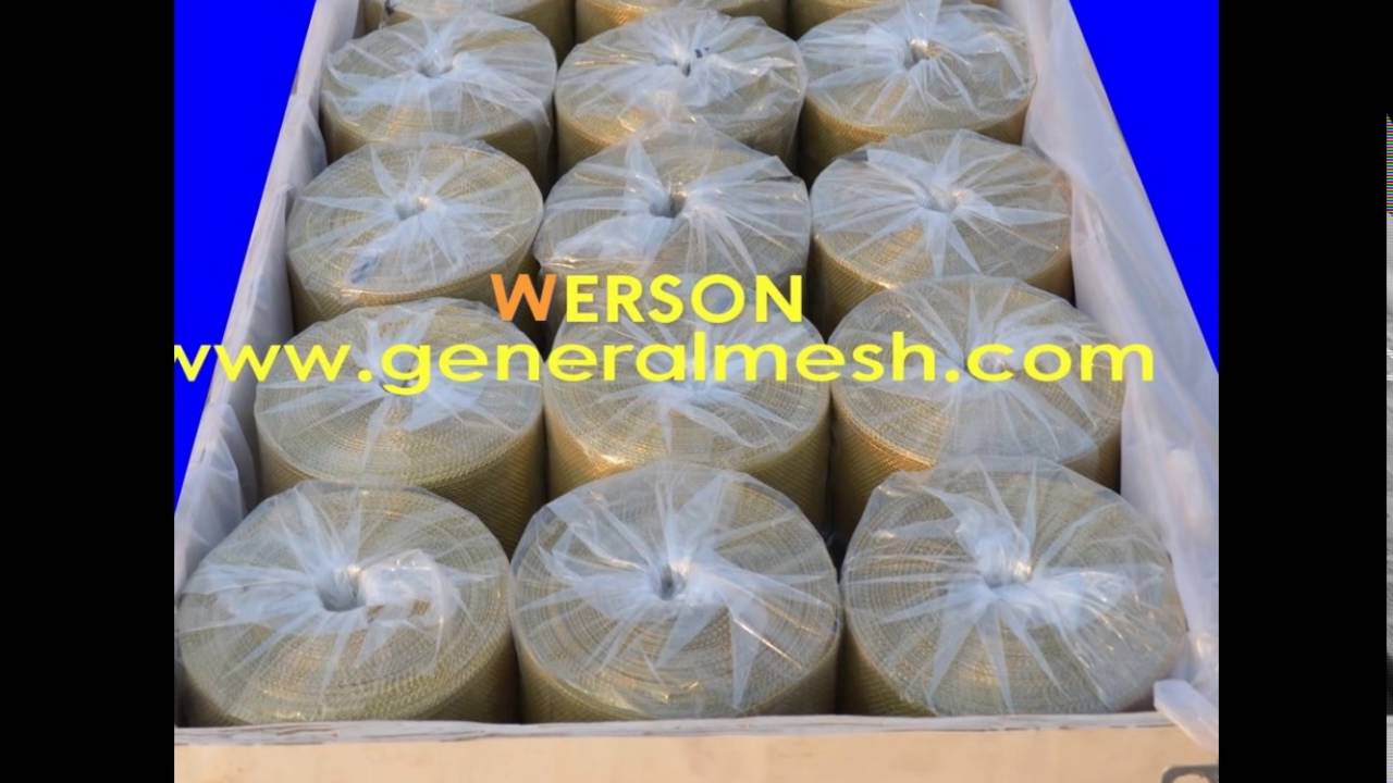 generalmesh 40mm width selvage wire mesh,woven wire ,mesh screen - YouTube