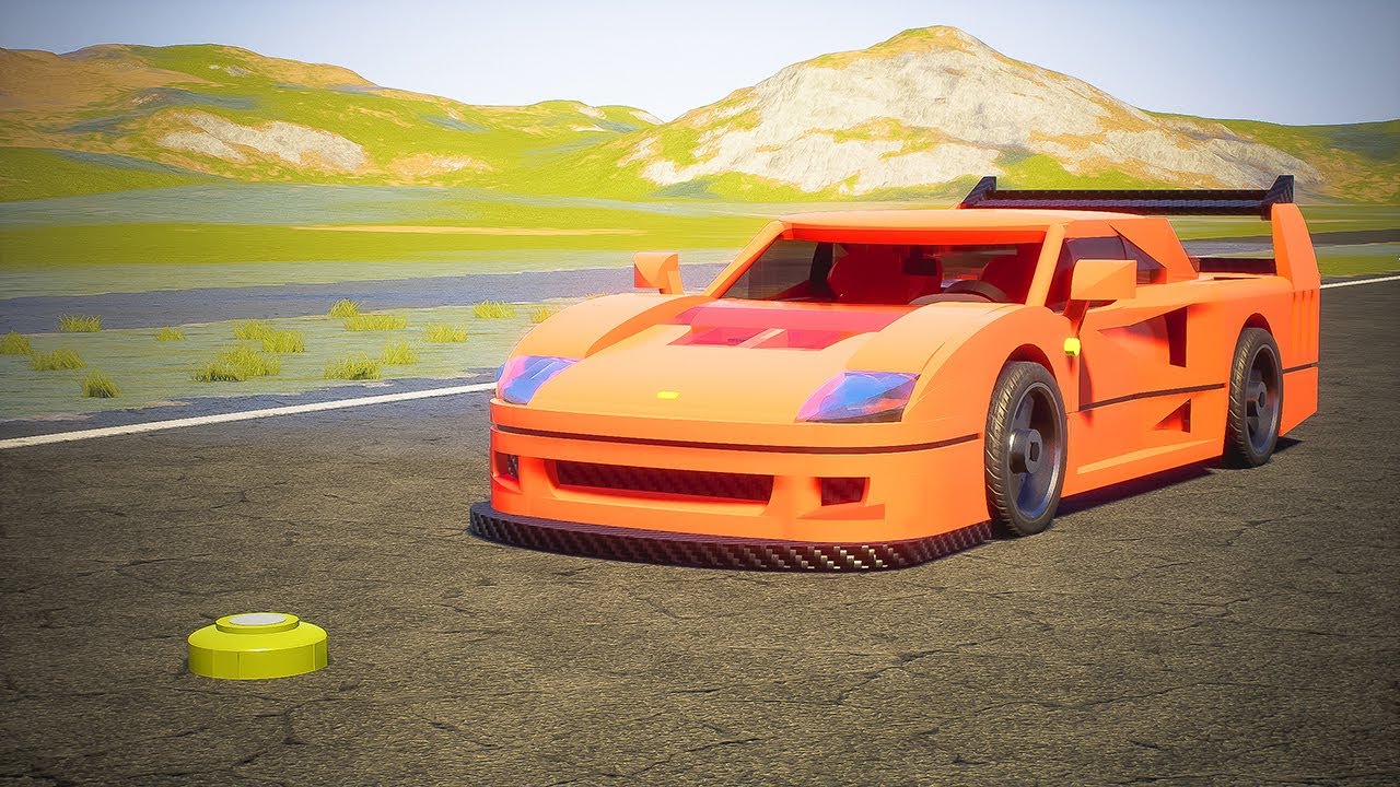 Lego Cars vs Mini Landmine - Brick Rigs - YouTube