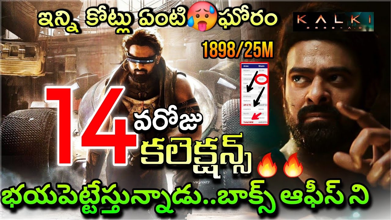 Prabhas Kalki 14th Day Collection | 14 Days Kalki Total Collection ...