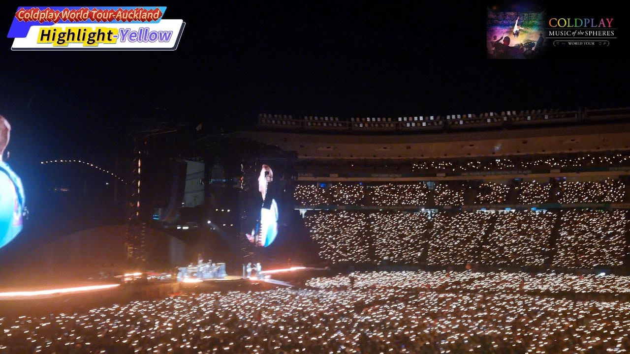 〖Coldplay World Tour-Auckland 2024〗-yellow - YouTube