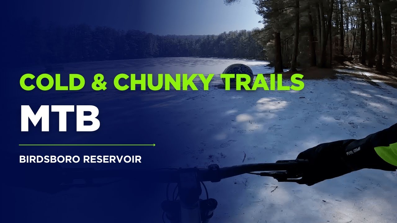 Mountain Biking Chunky Trails Sprinkled with Snow - YouTube
