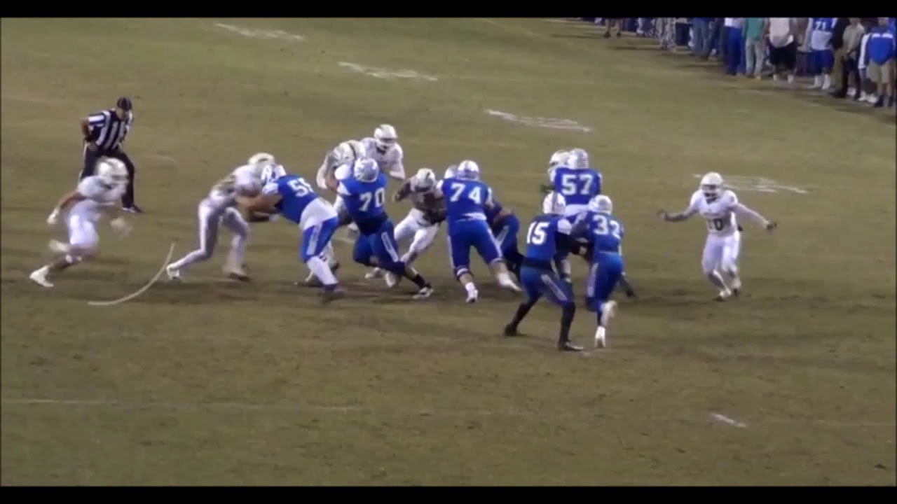 Cameron Eden #1 Edison Varsity LB & H-Back - YouTube