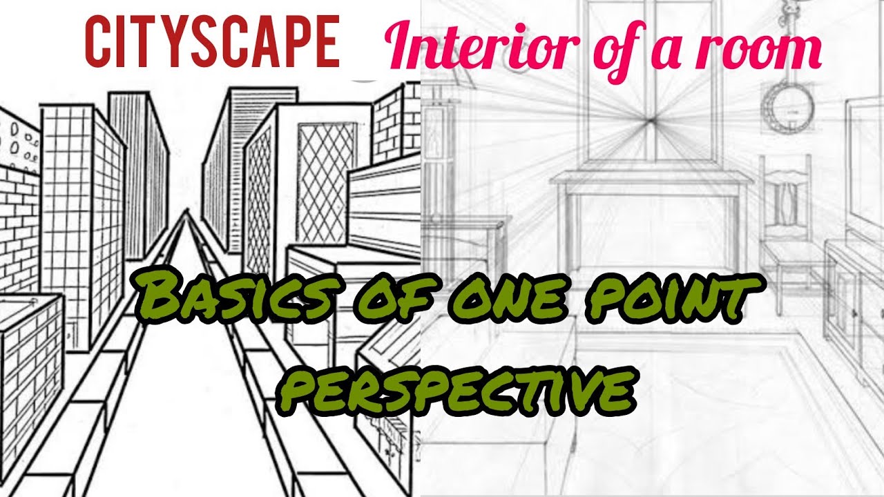One Point Perspective- Interior of a building and Cityscape - YouTube