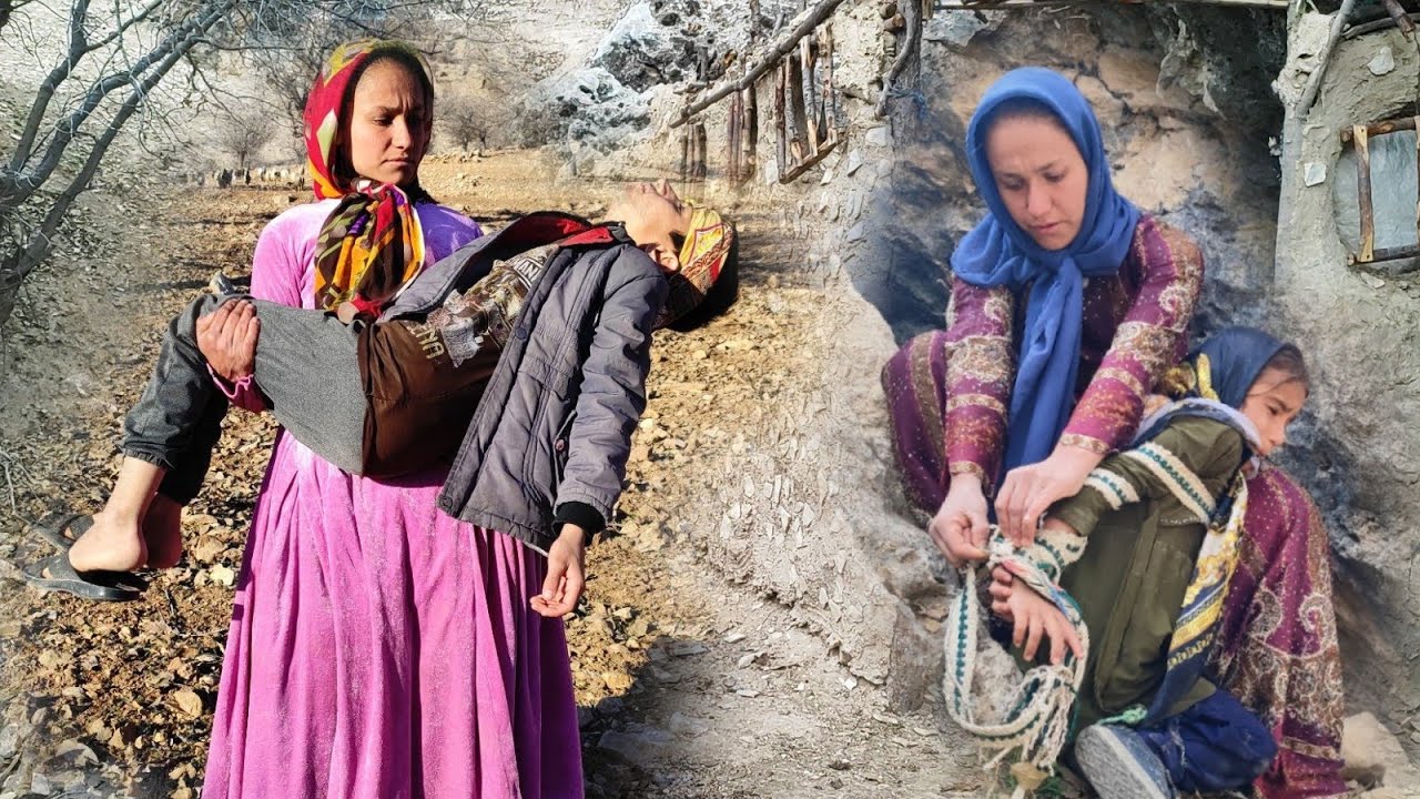 Hard and difficult life: Angel, sick brother and lost daughter - YouTube