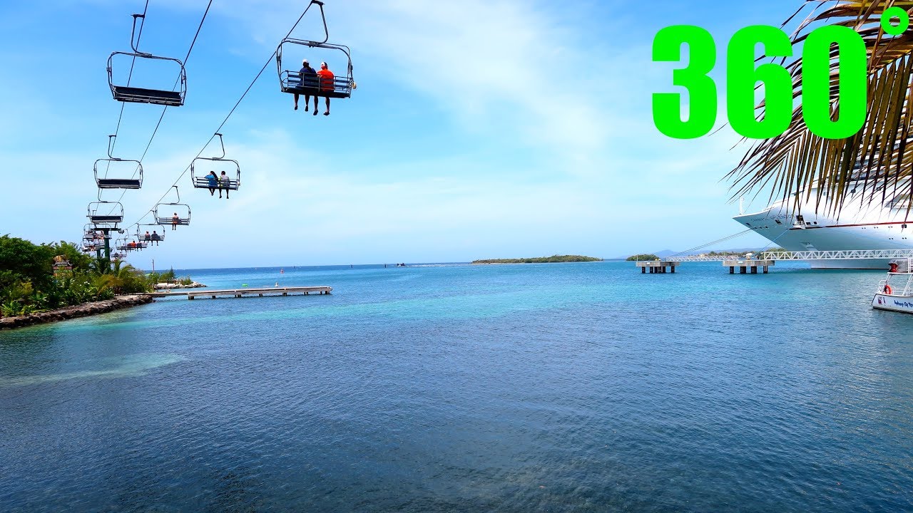 Mahogany Bay, Isla Roatan 360˚ - Mahogany Beach - YouTube