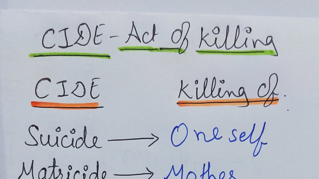 CIDE- Act of killing - YouTube