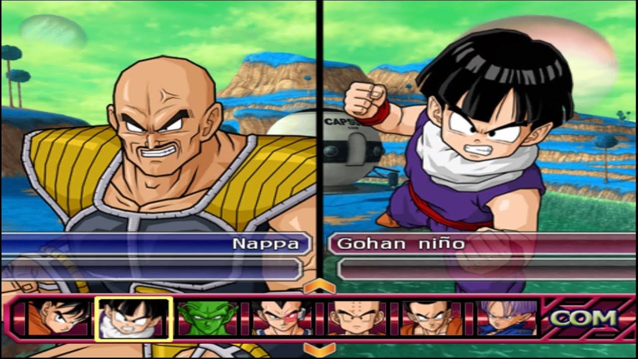 Dragon Ball Z Budokai Tenkaichi 3 Nappa VS Gohan niño - YouTube