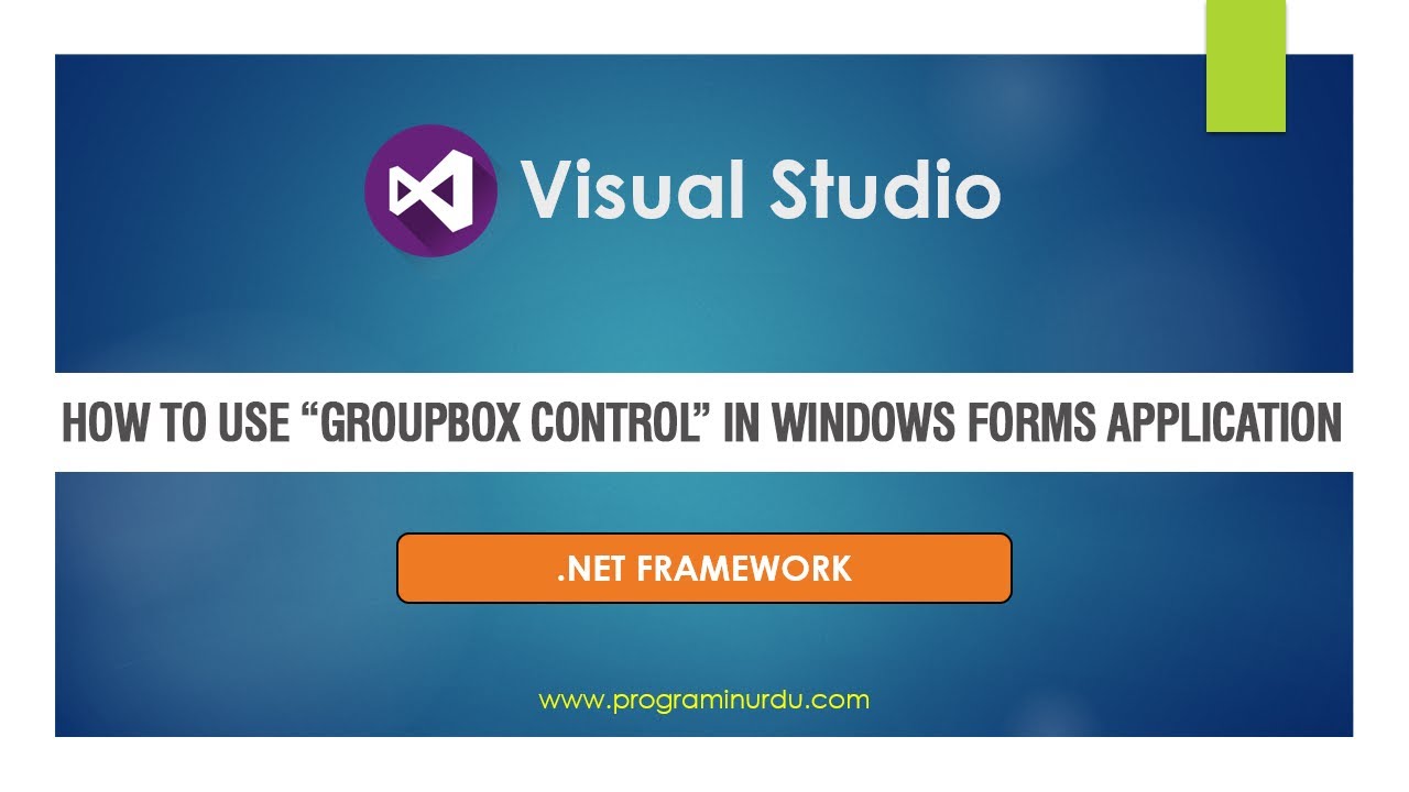 C In Urdu And Hindi Groupbox Control Youtube