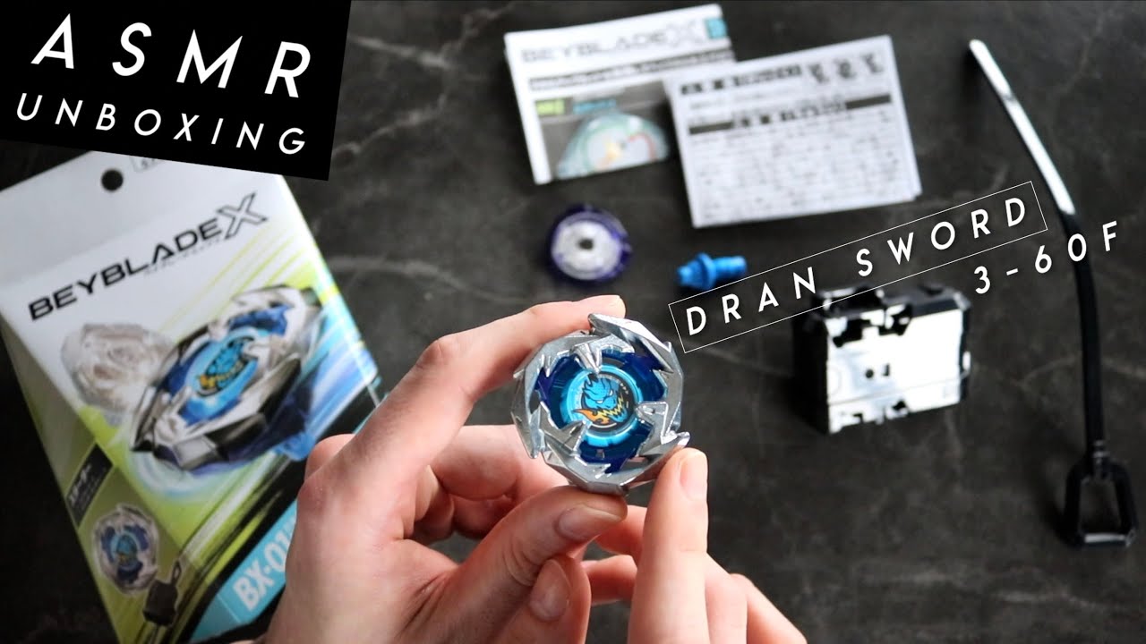 Asmr Unboxing Dran Sword 3 60f Beyblade X Bx 01 Generation 4 Youtube