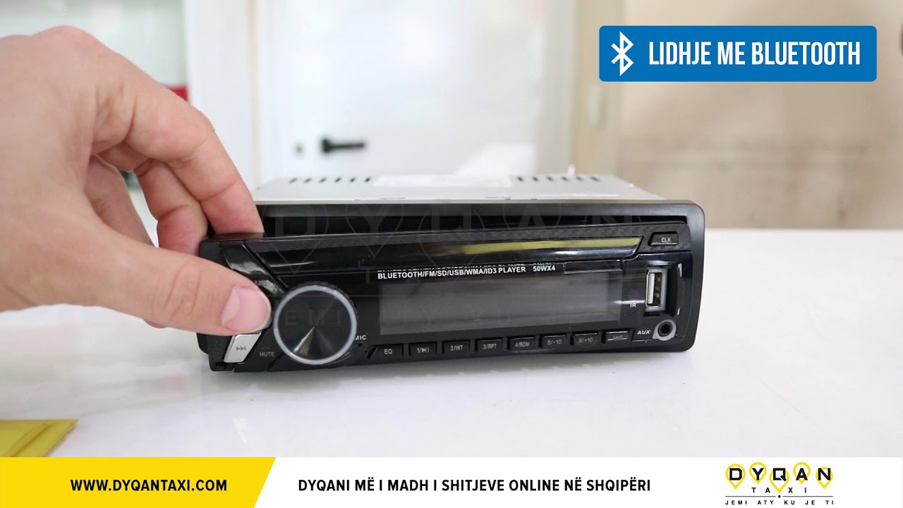 Kasetofon me Bluetooth dhe USB per makinen - YouTube