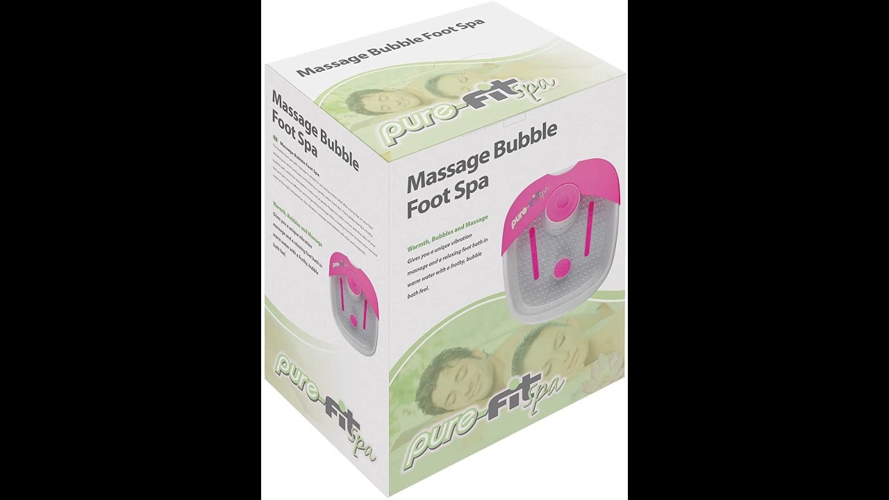 Pure-Fit Spa Massage Bubble Foot Spa (removes Aches, Pains & Hard Skin ...