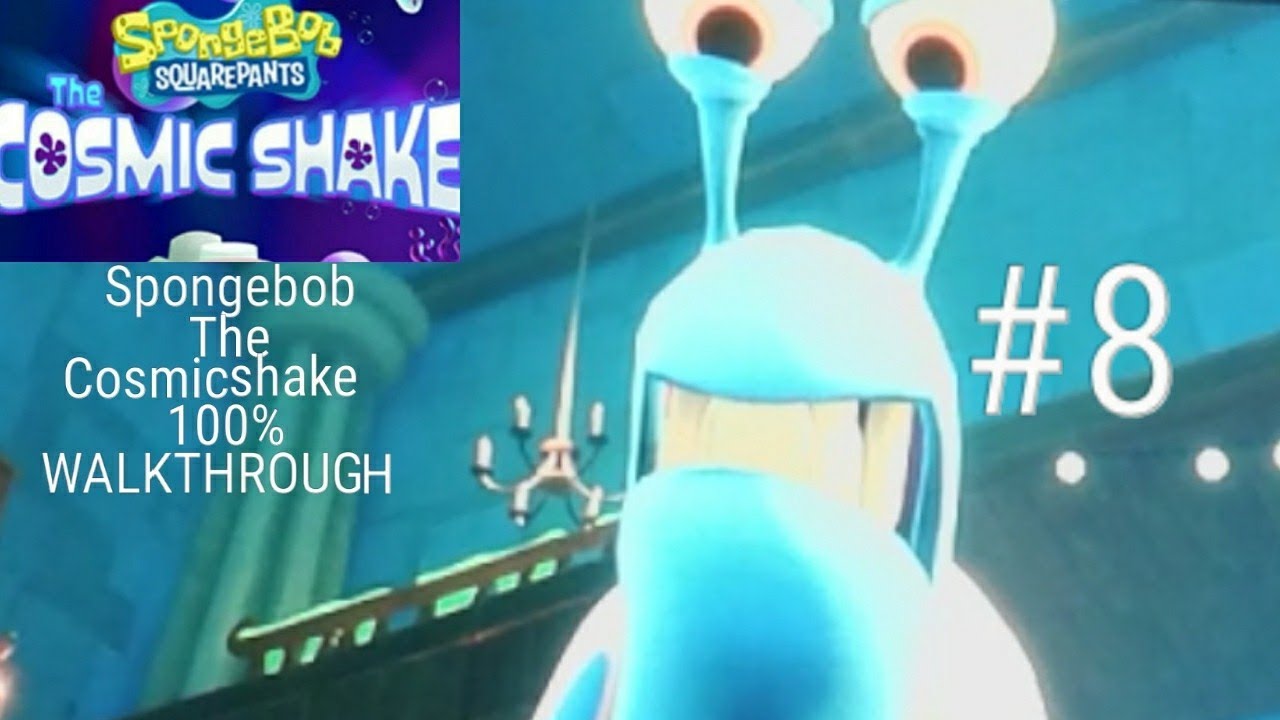 spongebob the cosmic shake 100% WALKTHROUGH PART 8 Gary boss fight ...