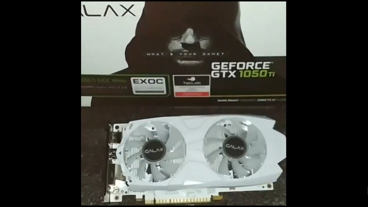 Unboxing GeForce GTX 1050 TI Galax White OverClock - YouTube