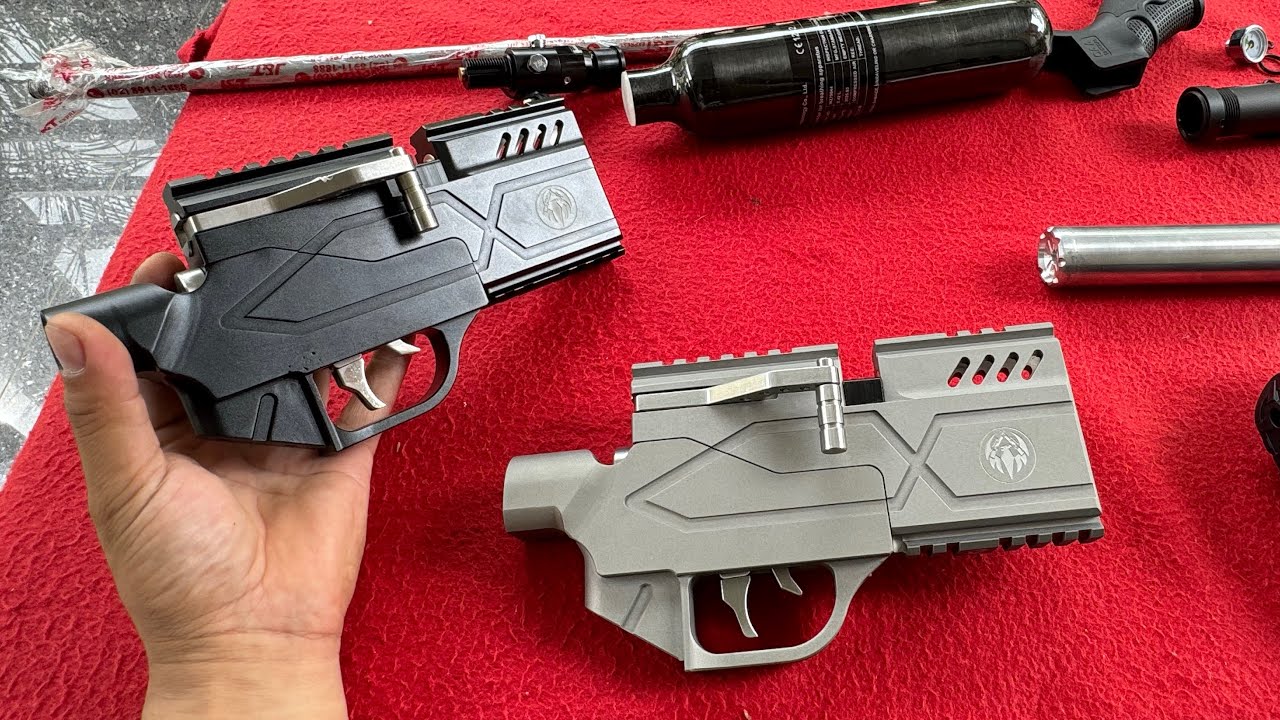 Trigger assembly reveal for multishot pcp airgan - YouTube