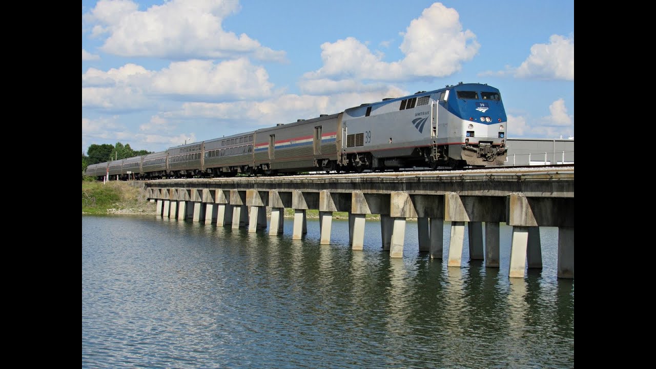 GoPro- Amtrak trains crossing the Cross Bayou bridge! - YouTube