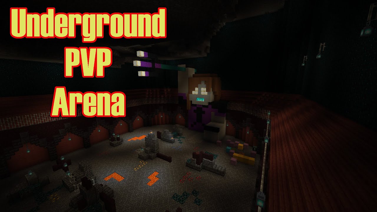 I Built an Underground PVP Arena in Minecraft Survival - Minecraft ...