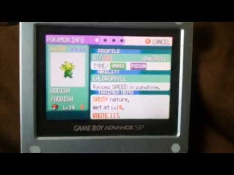 Random shiny oddish in pokemon emerald