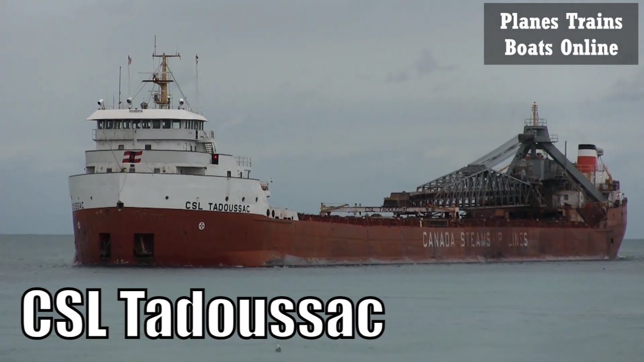 CSL Tadoussac 222m Bulk Carrier Cargo Ship In Great Lakes - YouTube