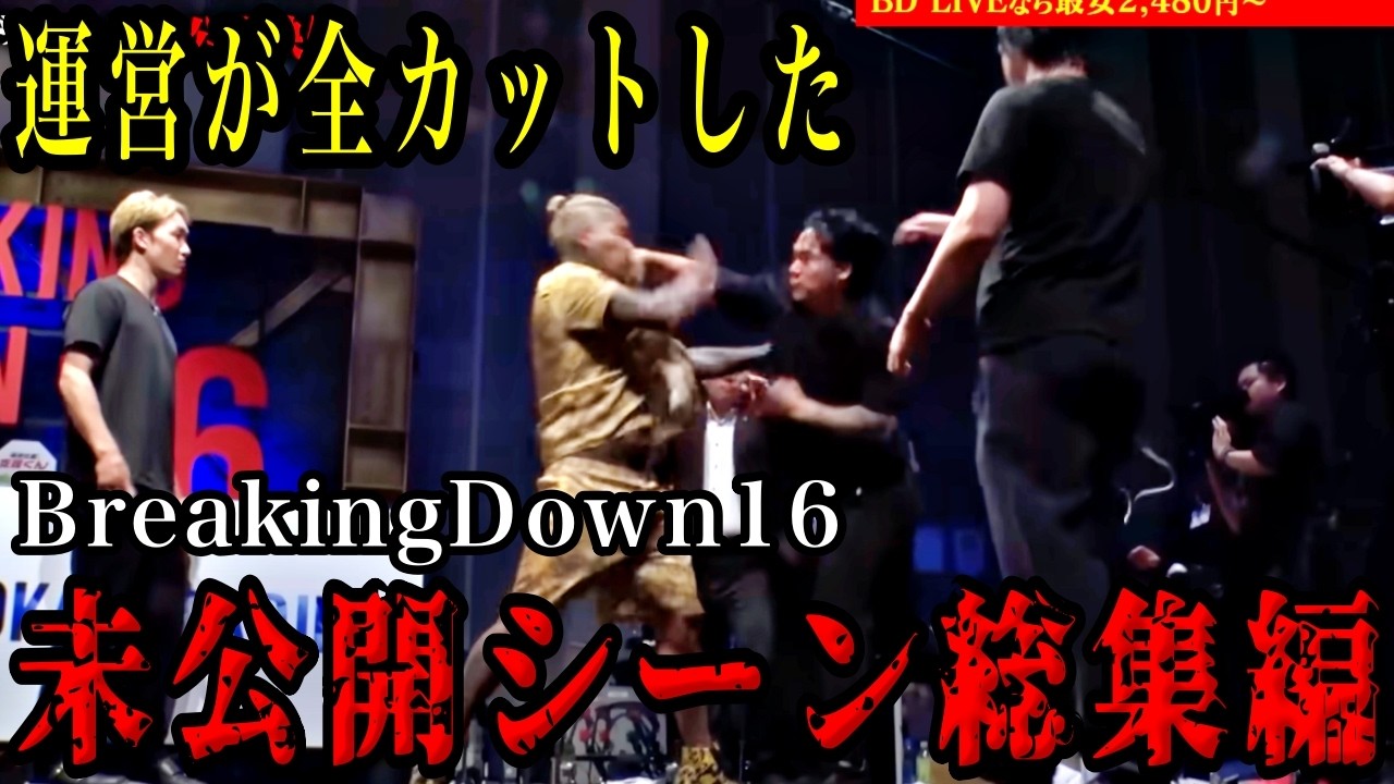 【運営が全カット】ブレイキングダウン16未公開シーン総集編【朝倉未来/溝口勇児/BreakingDown】 - YouTube