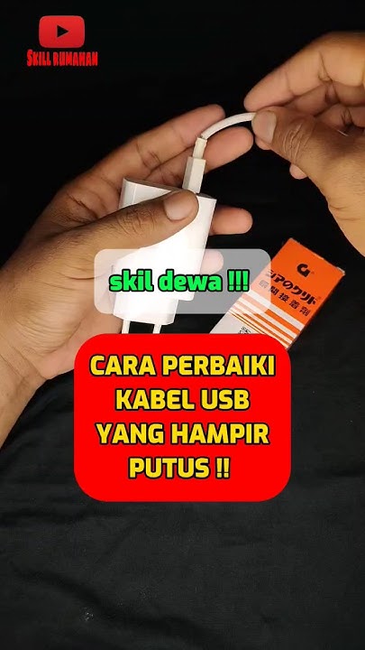 Cara perbaiki kabel usb yang rusak!! - YouTube