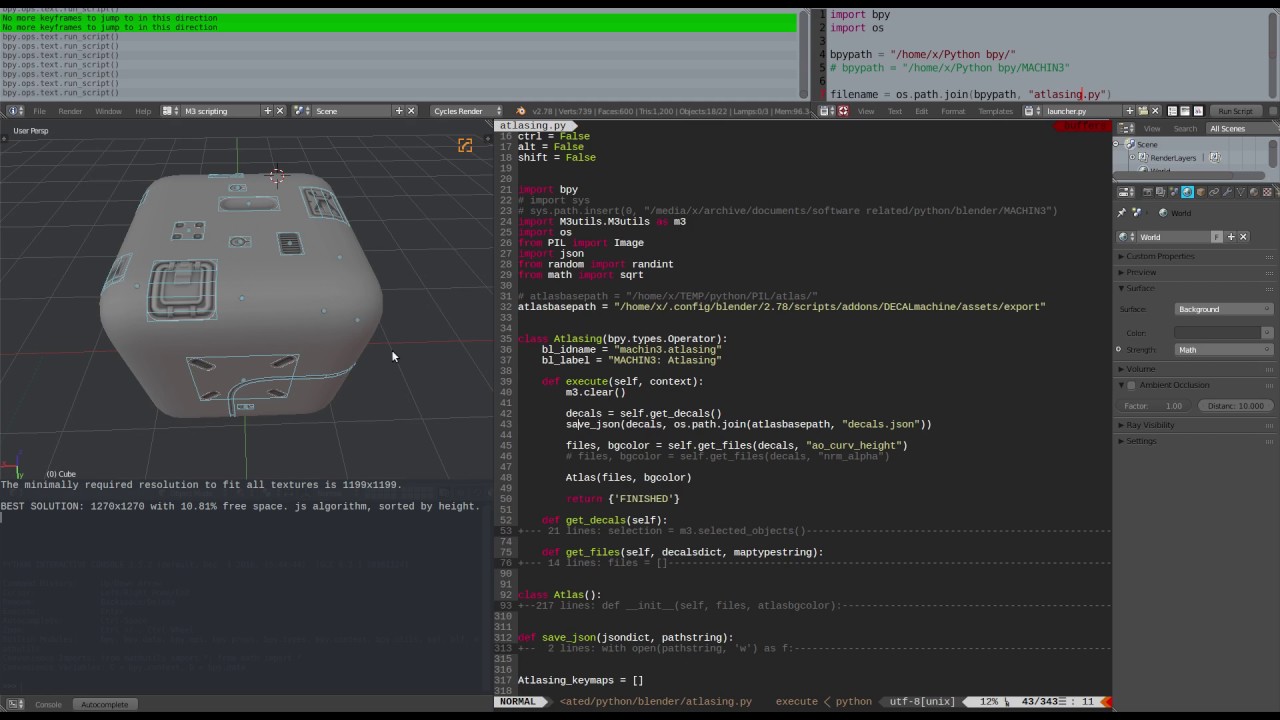 DECALmachine - Atlas Creation Preview (outdated) - YouTube