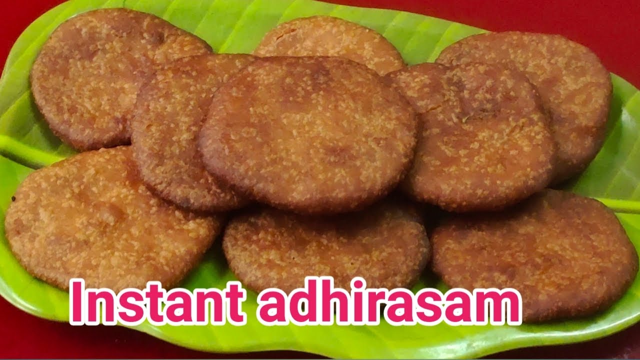 instant athirasam recipe with simple tricks || adhirasam recipe in ...