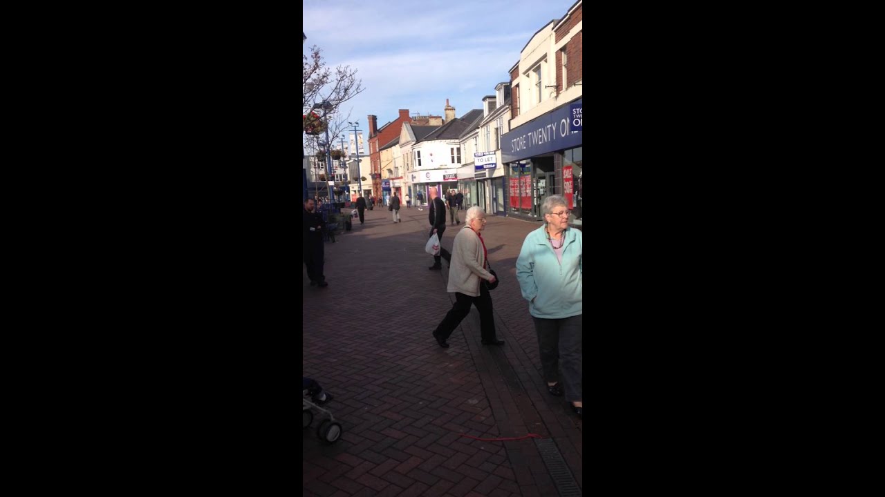 Redcar; High Street & Regent Walk Shopping Centre 8-10-14 - YouTube