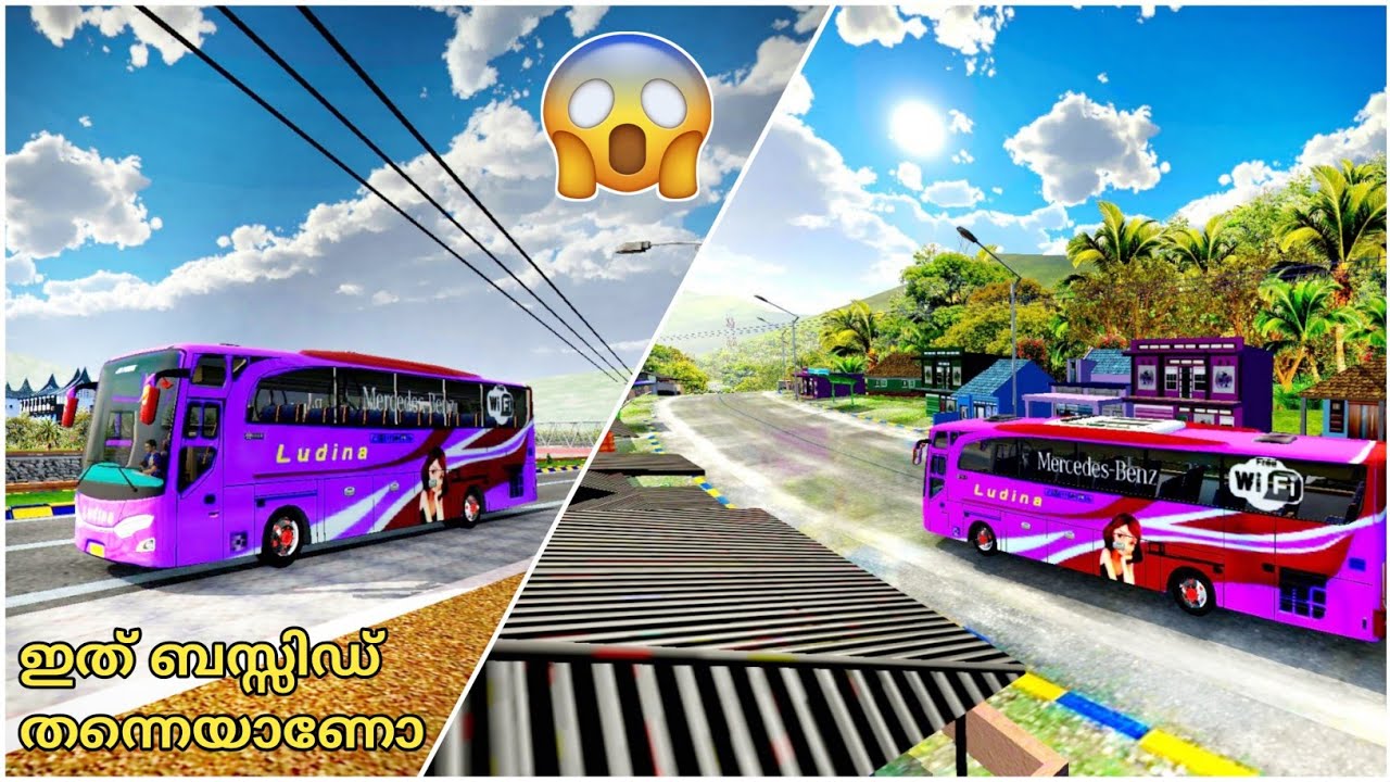 🎭 BUSSID ൽ 4K ഗ്രാഫിക്സ് // BUSSID new 4k ets2 graphics + traffic mod ...