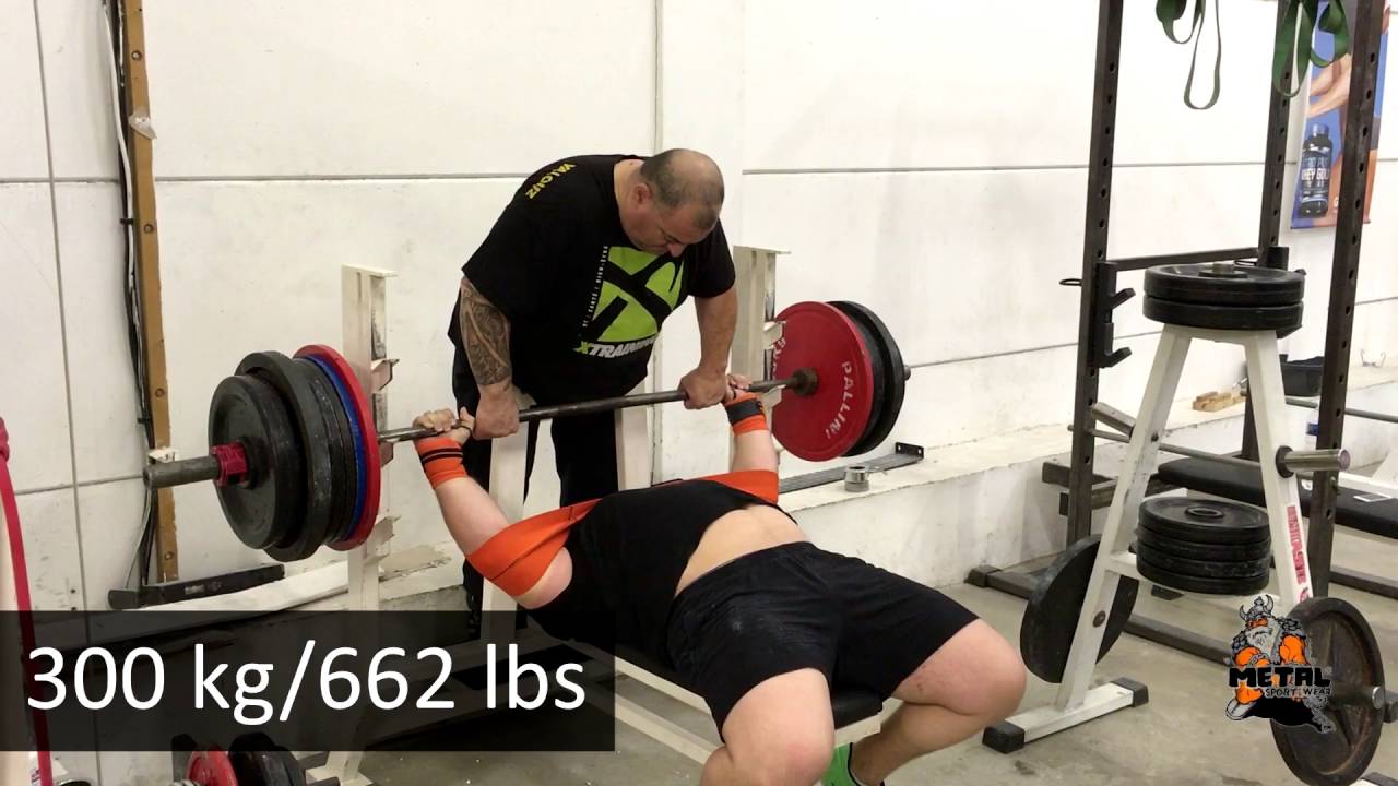 Romuald MASSÉ - Bench Press Catapult 300 kg (662lbs) - YouTube