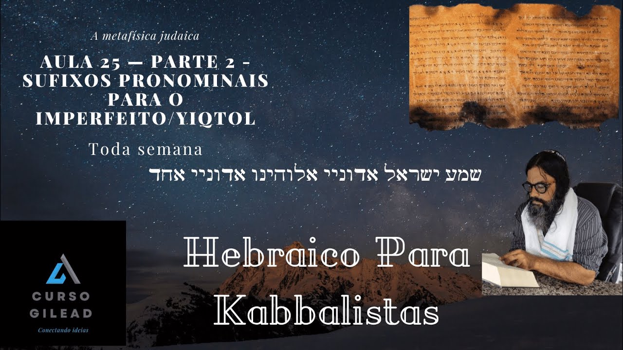 Aula 25 — parte 2 - Sufixos Imperfeitos com Yiqtol - YouTube