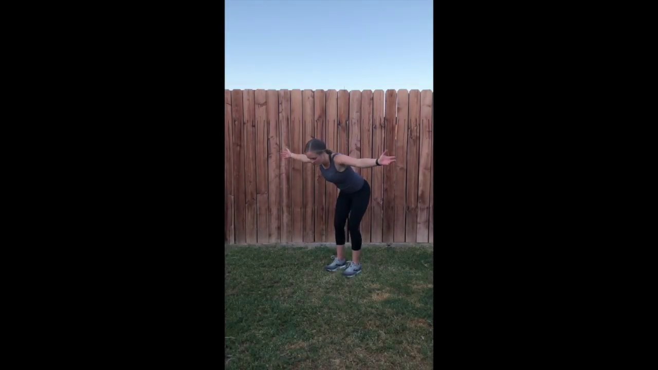 Shoulder Ts in Hip Hinge Standing - YouTube