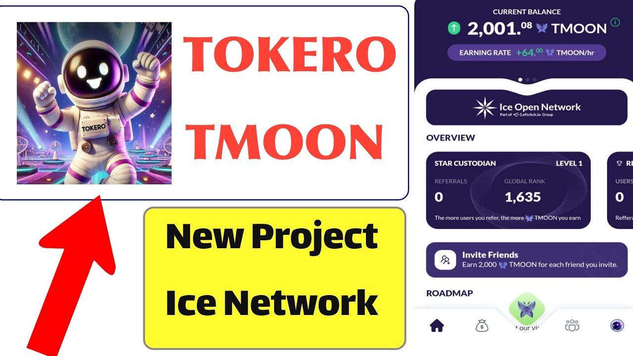 TOKERO TMOON ICE Network new project | ice New Project | Telegram bot - YouTube