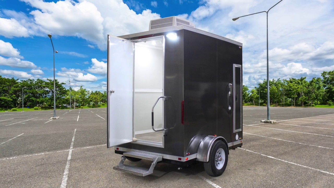 Private Suite Portable Restroom Trailer | Oahu Series - YouTube