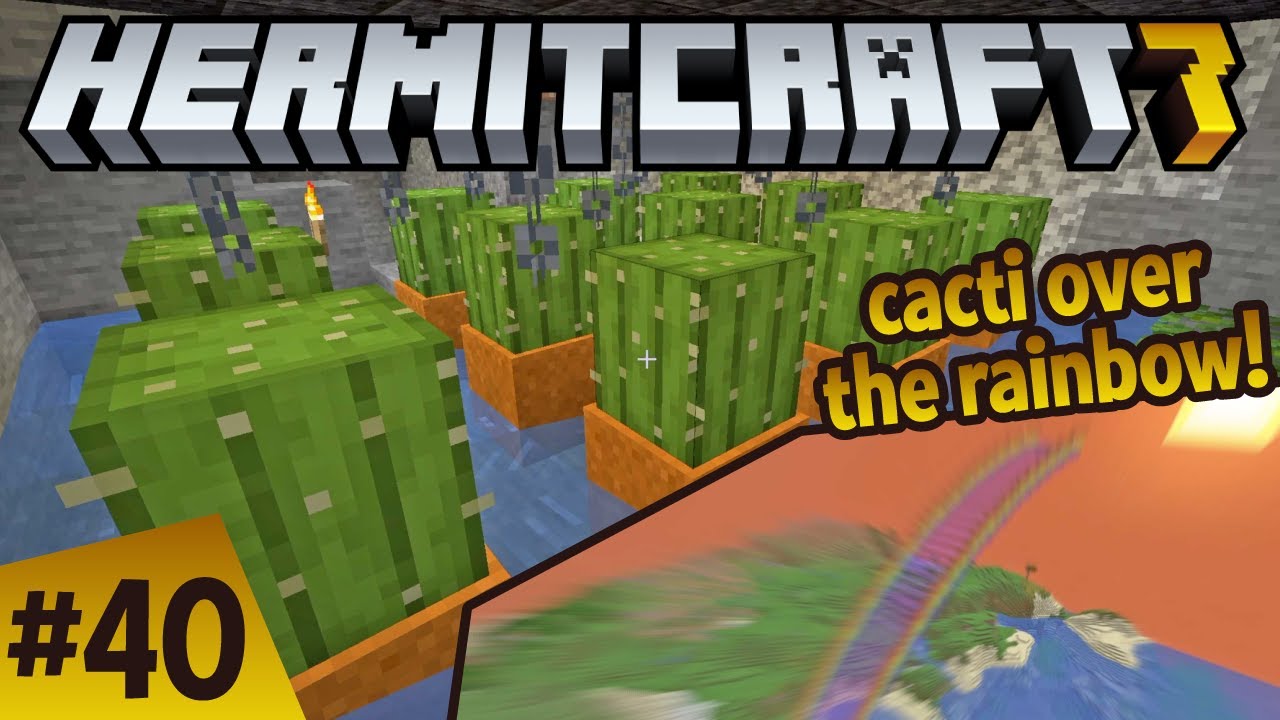 Hermitcraft 7: best cactus farm design for ZombieCleo! ep 40 - YouTube