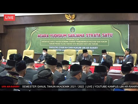 LIVE : YUDISIUM MAHASISWA-MAHASISWI FAKULTAS SYARIAH DAN HUKUM  SEM GANJIL
