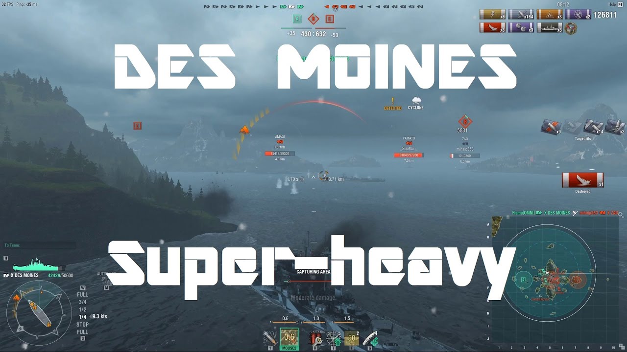 Des Moines - Shells Classed As "Super-heavy" For A Reason [237k damage ...