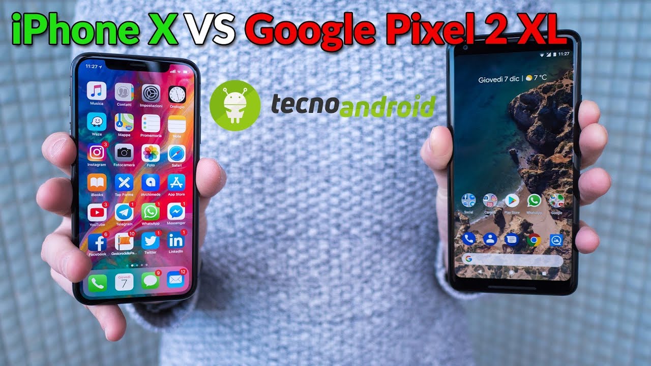 CONFRONTO iPhone X VS Google Pixel 2 XL: chi la spunterà? - YouTube