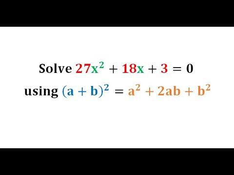 How do we solve Quadratic Equations using the Square of a Binomial ...
