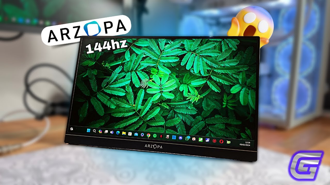 MONITOR PORTÁTIL COM 144HZ, ARZOPA Z1FC - UNBOXING E REVIEW - YouTube